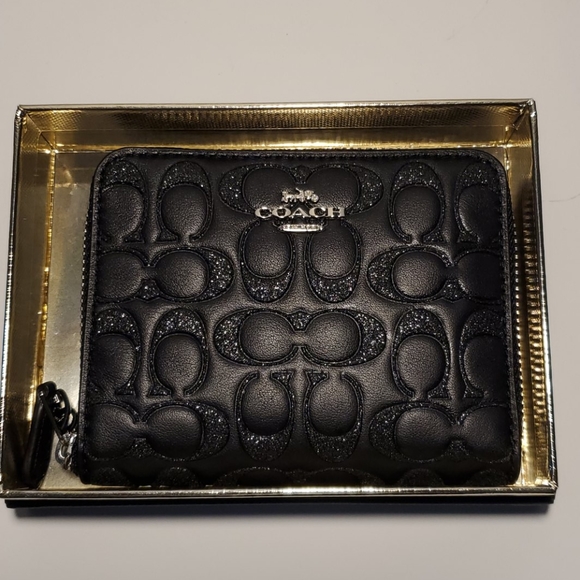 Coach | Bags | Coach Boxed Signature Leather Zip Around Wallet | Poshmark